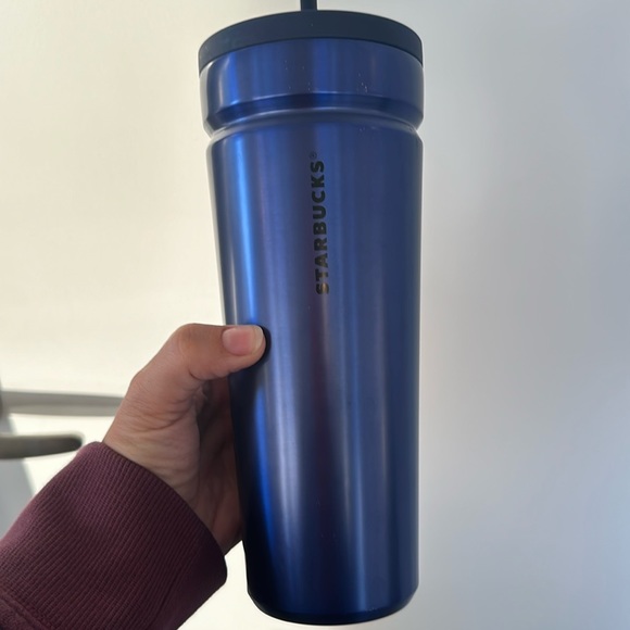 Starbucks | Kitchen | Stainless Steel Cold Cup With Closable Straw ...